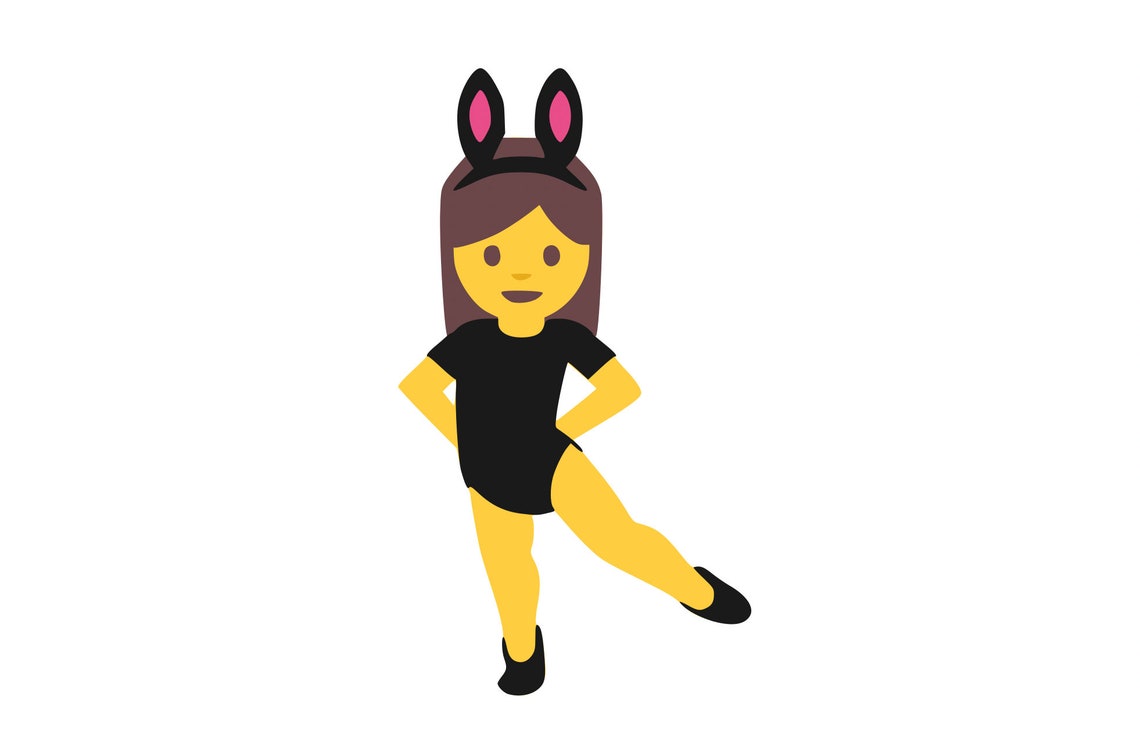 Dancing Bunny Ears Girls Emoji Cricut SVG File - Etsy Ireland