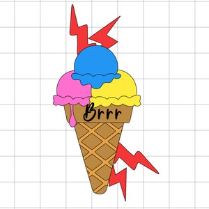 Gucci Mane Ice Cream Cone Cricut SVG File - Etsy