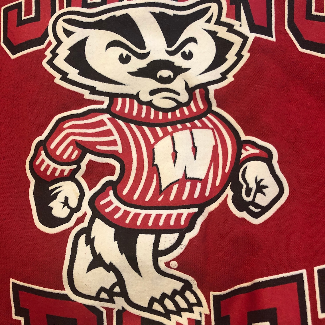 Wisconsin Badgers Vintage Champion Red Sweatshirt | Etsy