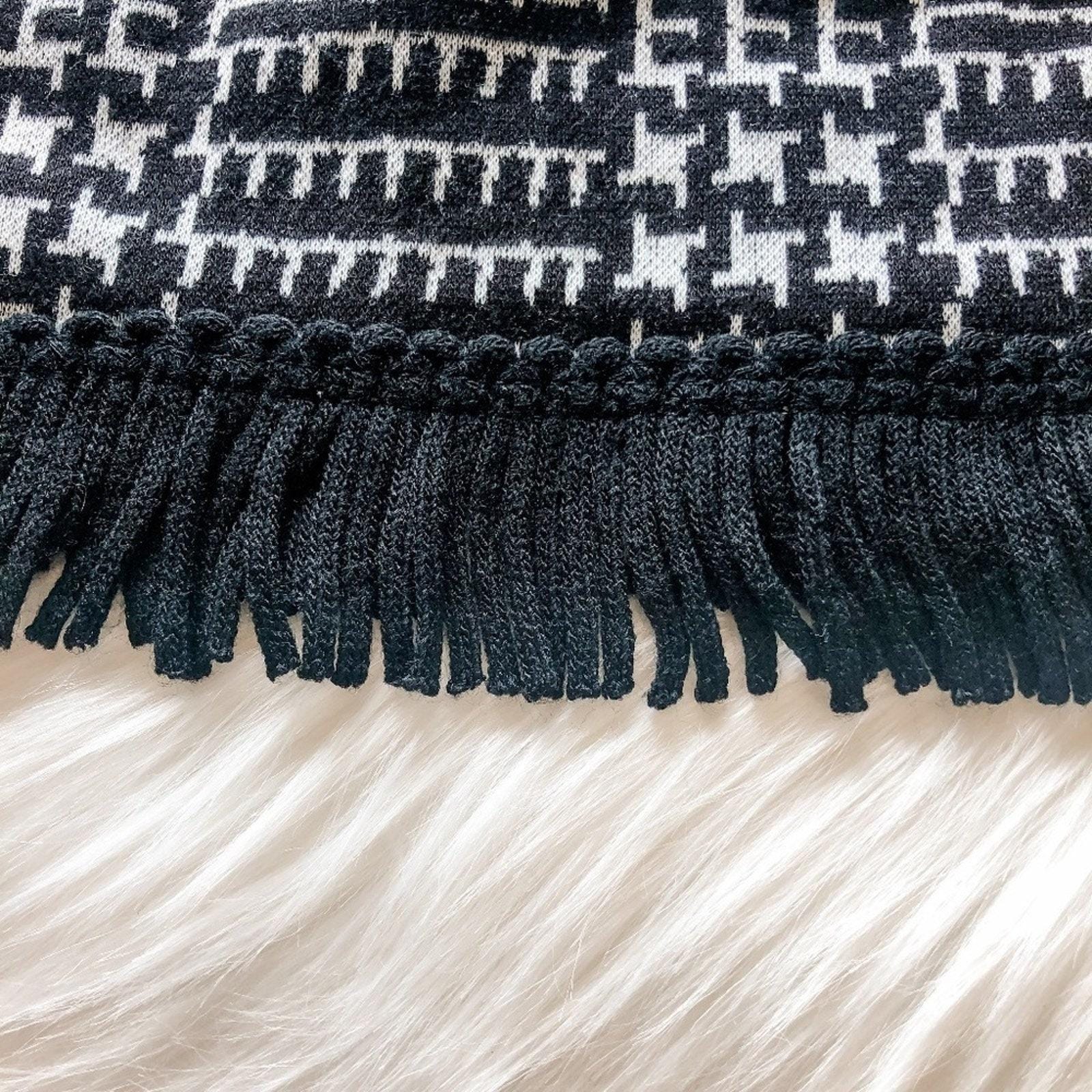 Vintage Lemmie for Nina Leonard Black & White Chevron Checkered Pencil ...
