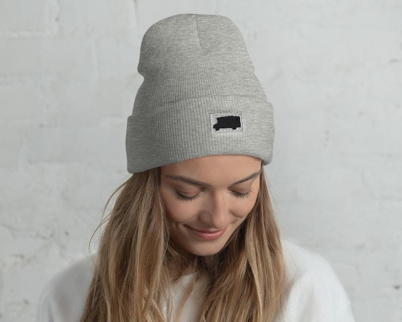 Skoolie Bus Life Beanie | Bus Silhouette Beanie | Skoolie Winter Hat ...