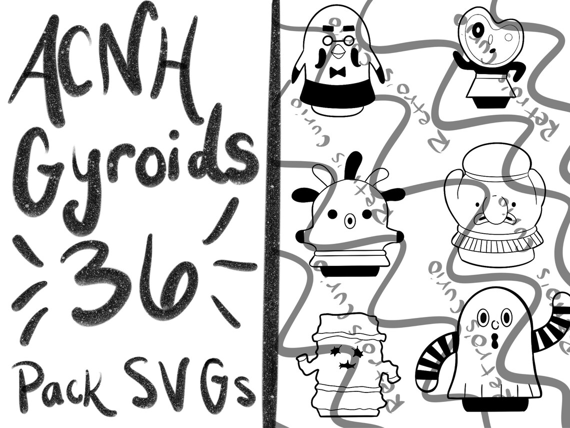 ACNH Gyroid 36 Pack Cricut SVG Bundle Personal Use - Etsy