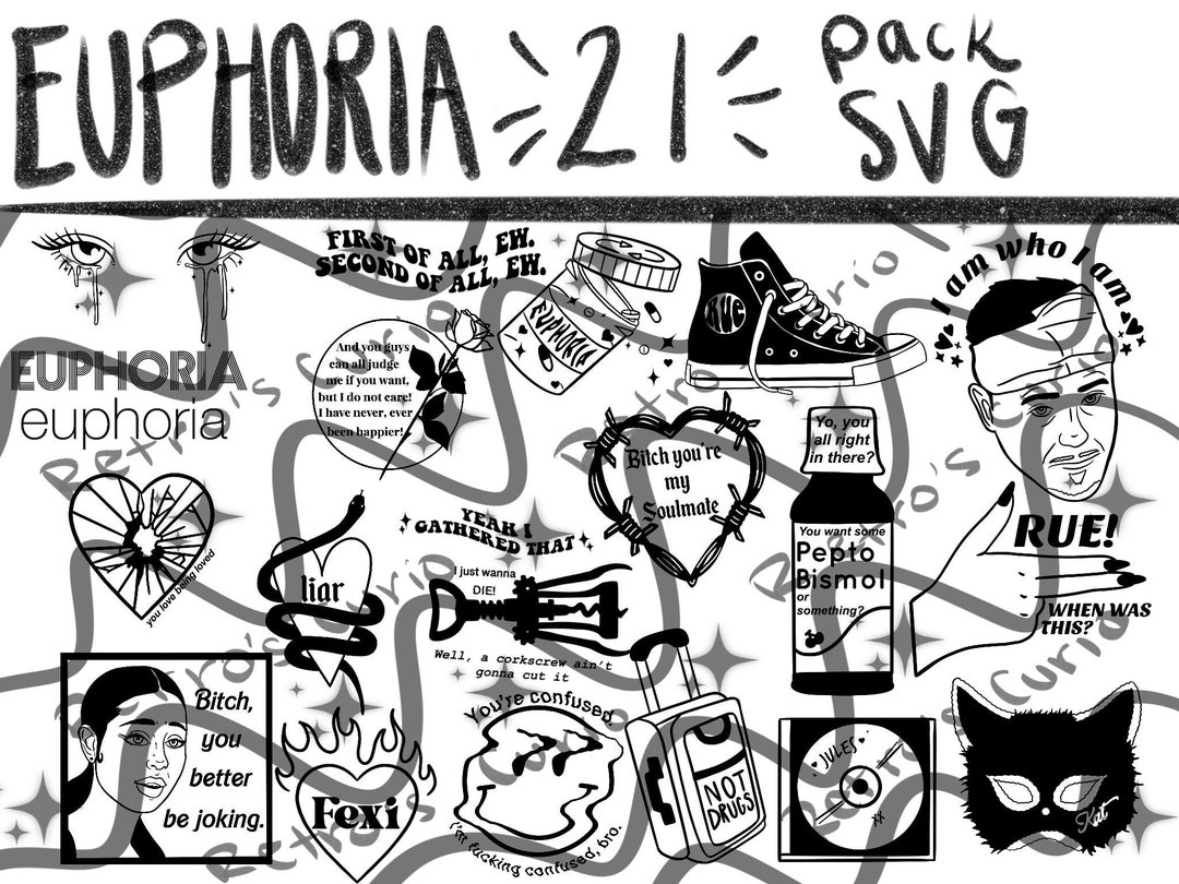 The Euphoria Bundle - Cricut SVG 21 Pack - PERSONAL USE - Etsy