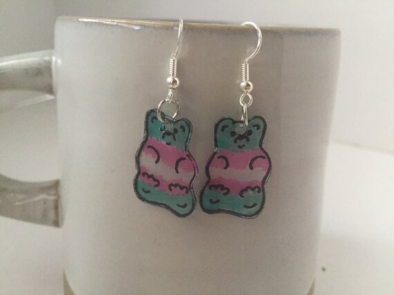 Trans Gummy Bear Earrings. Transgender Pride Cute LGBT - Etsy