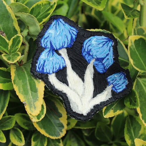 Snail Toadstool Patch Snail Mushroom Embroidered Patch - Etsy