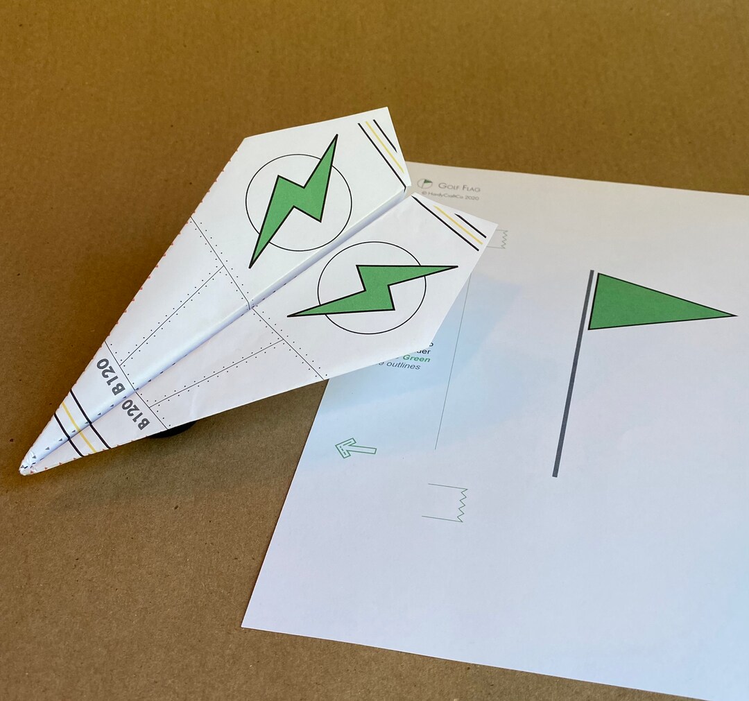 Paper Airplane Golf - Print and Fold Indoor/outdoor Game - Etsy