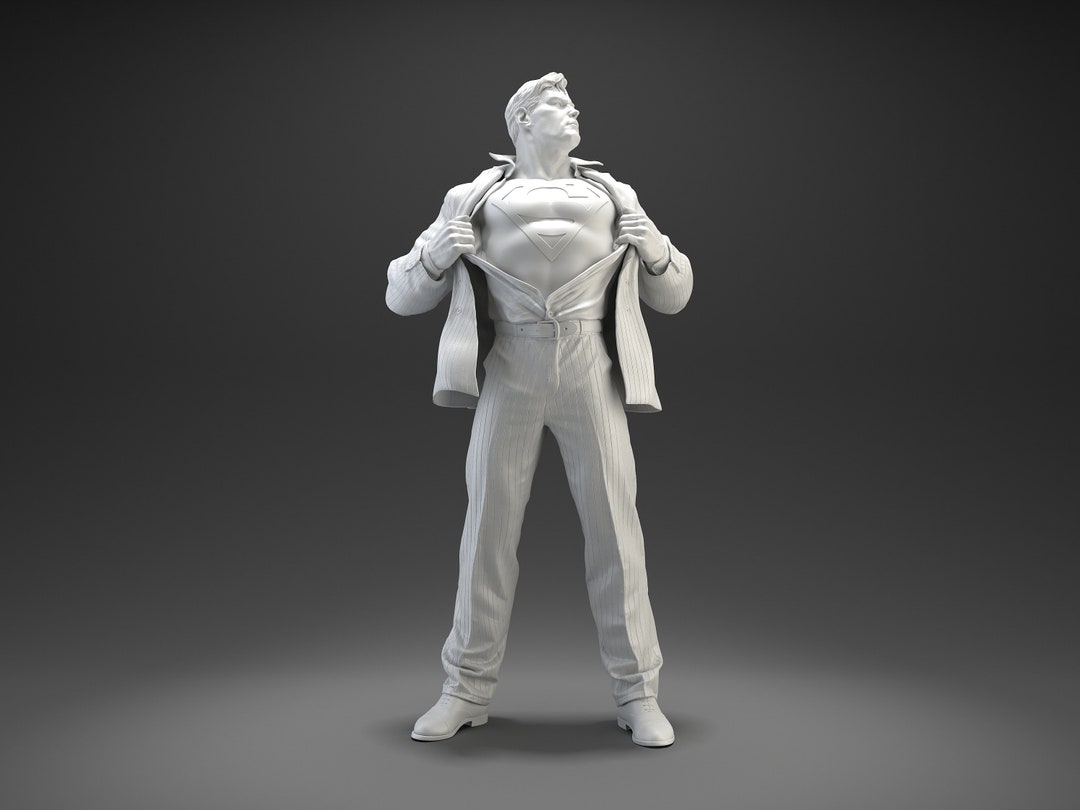 Robust Strong Super Hero Man Resin Figure Model 3D Printed Kit ...