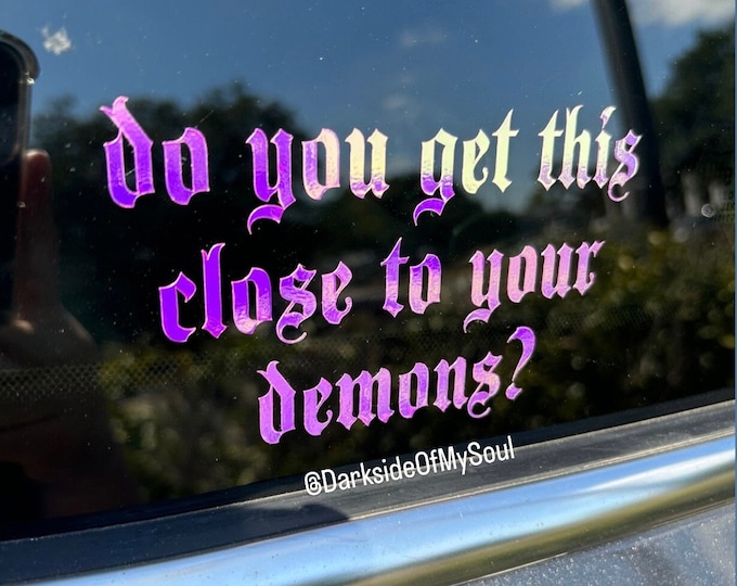 Get off My Ass, Back off Decal, but Did You Die? Goth Decals, Goth Car ...