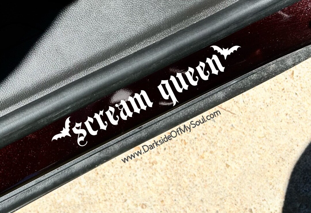 Scream Queen, Spooky Bitch, Doorstep Decal, Passenger Decal, Get in ...
