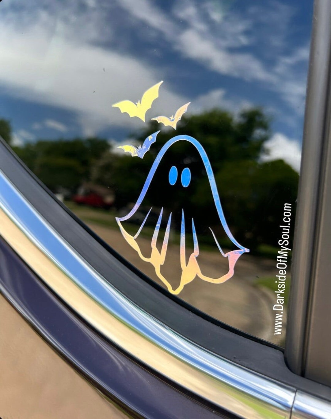 Ghost Decal, Bat Decal, Spooky Ghost Decal, Car Decals, Spooky Bats ...
