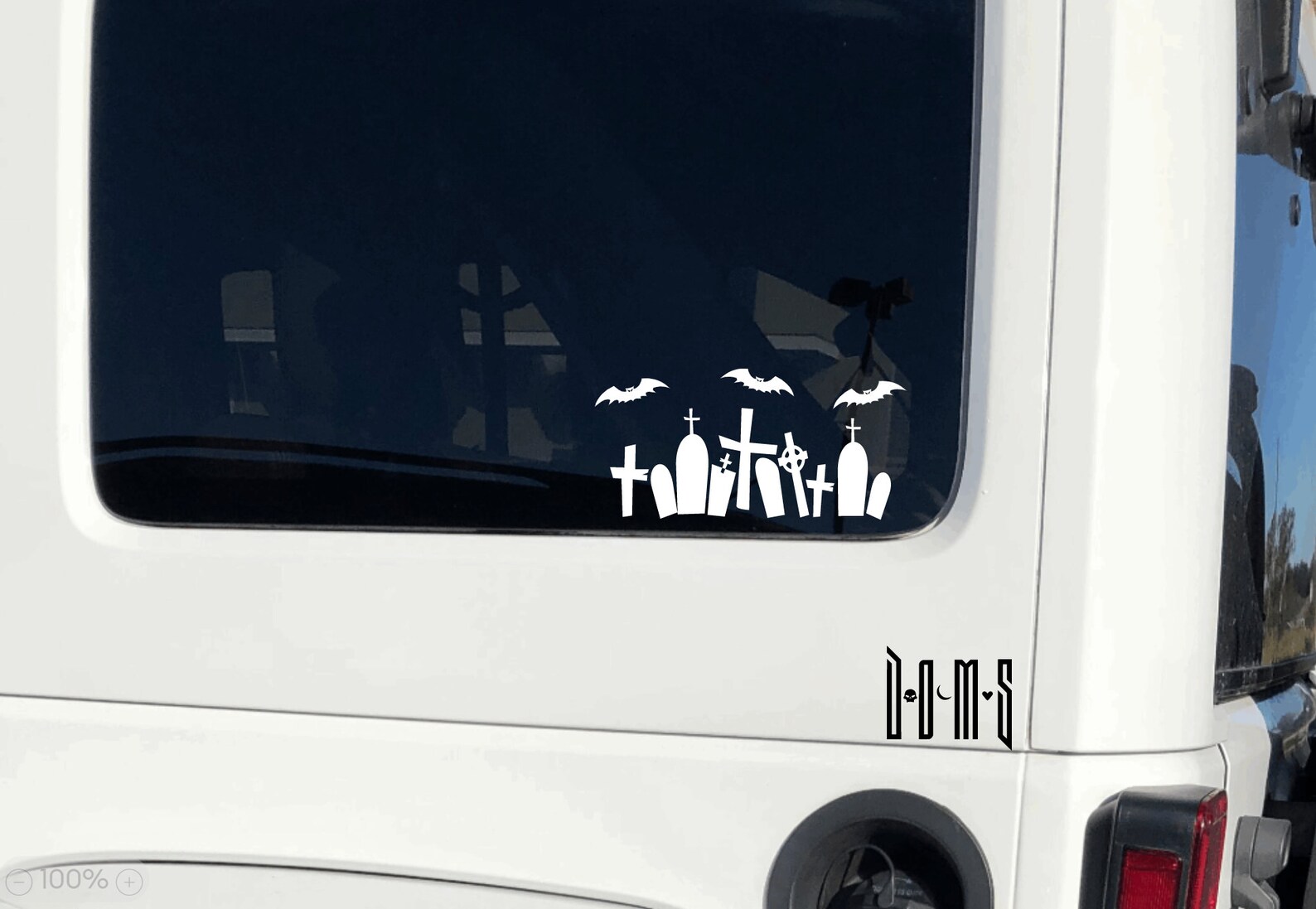 Goth Car Decal Goth Car Decor Goth Car Accessories - Etsy