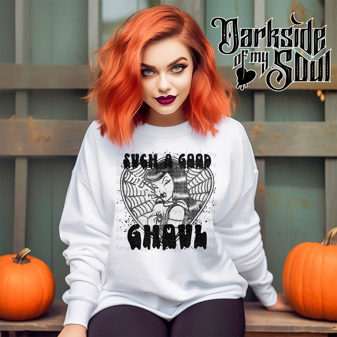 Such A Good Ghoul, Goth Apparel, Spooky Ghoul, Sexy Ghoul, Spooky Pin ...