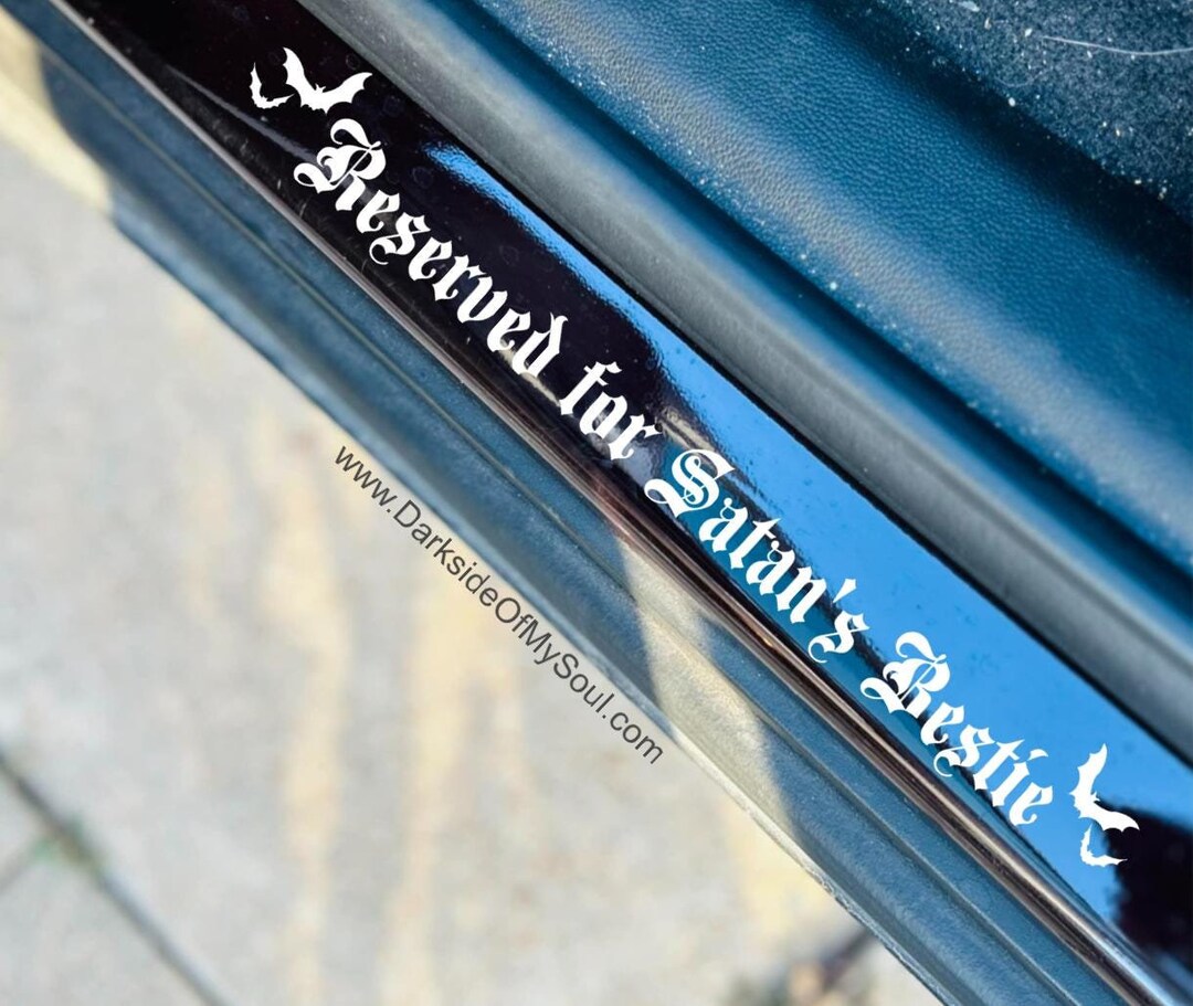 Satan's Bestie, Car Decals, Satan Decal, Decal, Get in Loser, Witchy ...