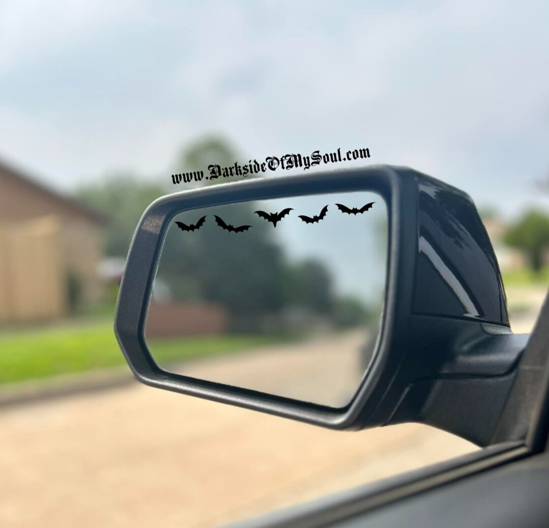 Bat Decal, Side View Mirror Decal, Rear View Mirror Decal, Goth Decals ...