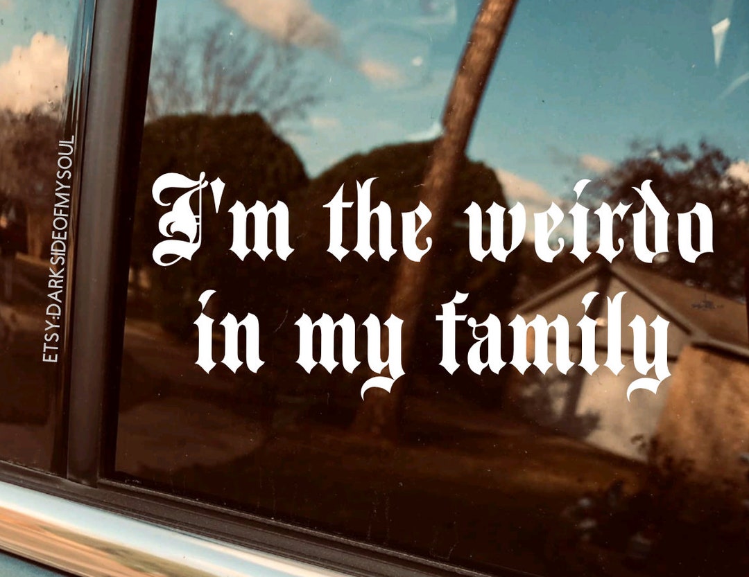 Strange and Unusual | Weirdo | Goth Decals | Goth | Spooky Car Decal ...