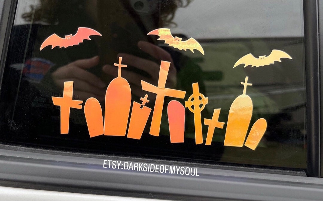 Goth Car Decal | Goth Car Decor | Goth Car Accessories | Spooky Season ...
