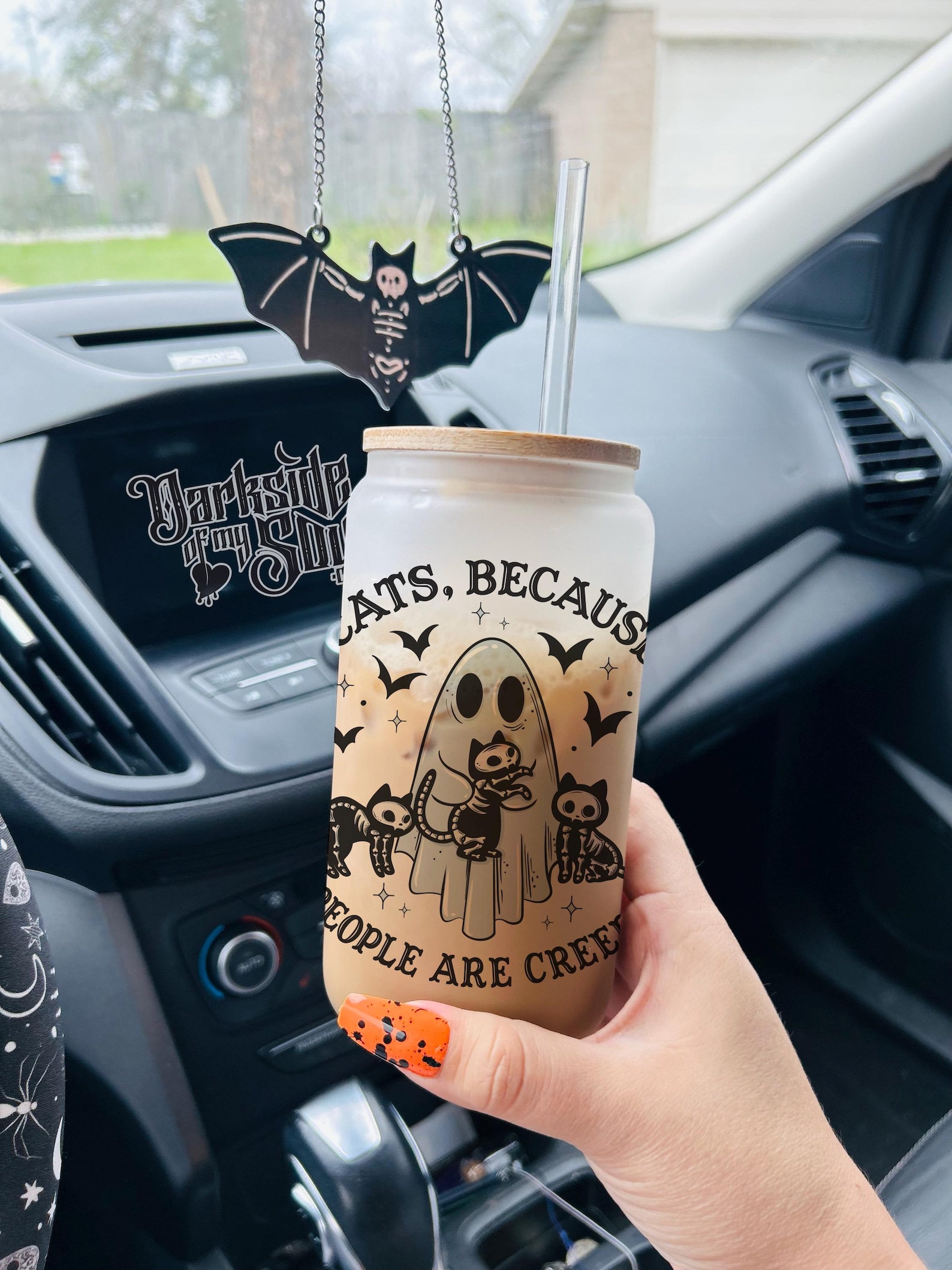Cats Because People Are Creepy, Cold Brew, Spooky Frosted Cup, Cat ...