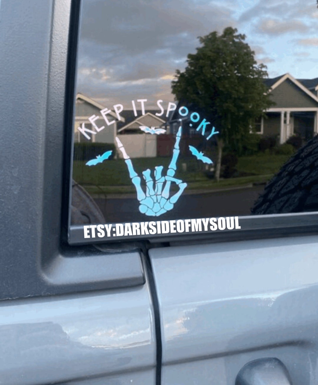 Stay Spooky Decal | Halloween Decals | Goth Car Decal | Goth Car Decor ...