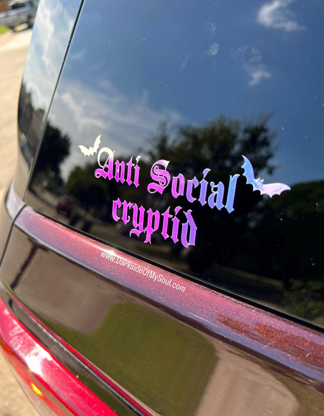 Anti Social Cryptid, Cryptid Decal, Anti Social Decal, Cryptid, Weirdo ...