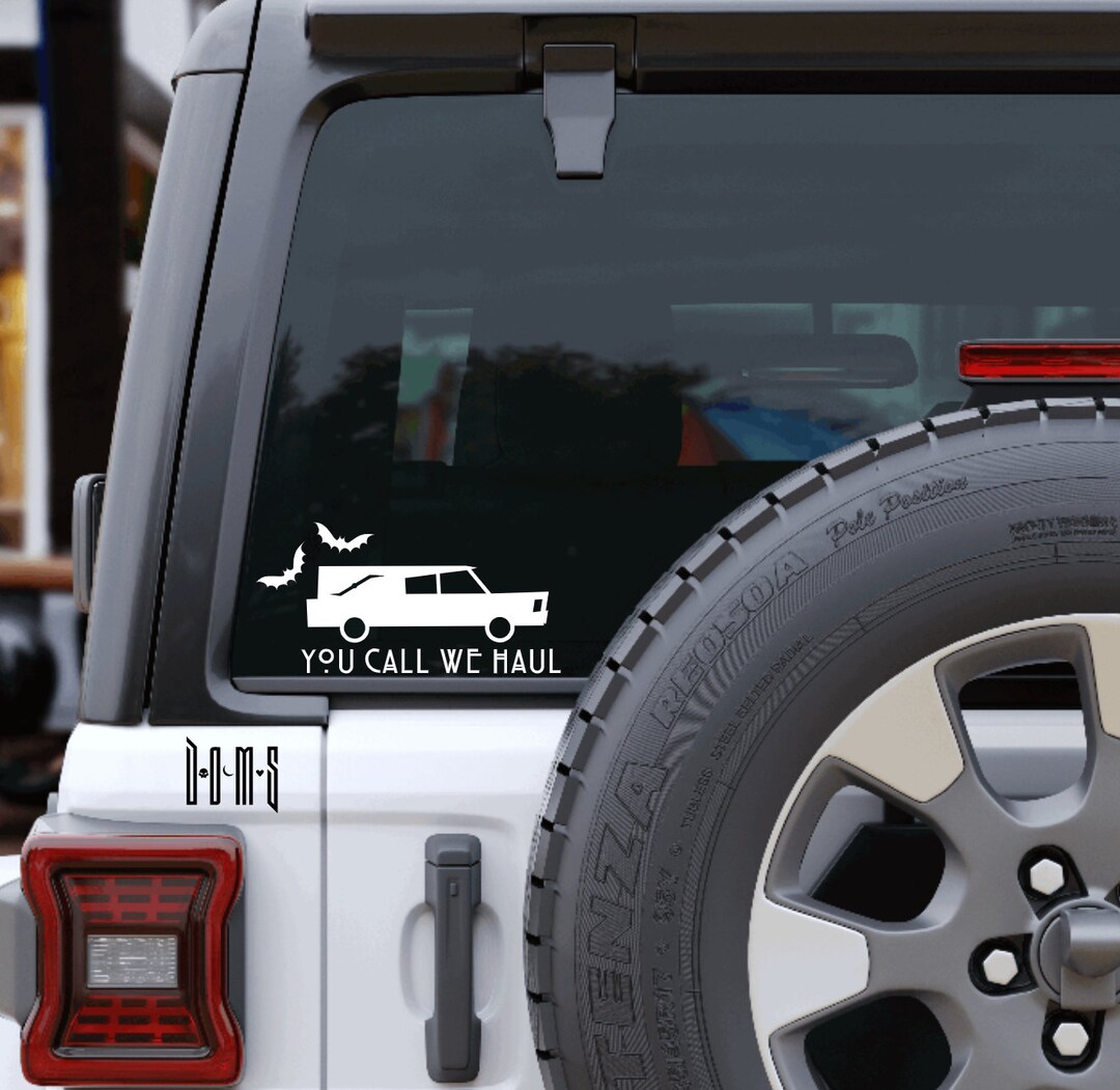 Hearse Decal You Call We Haul Goth Decals Goth Car Decal - Etsy