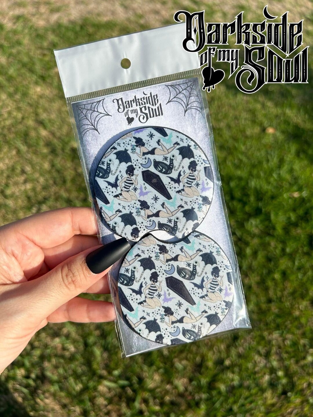 Goth Girl Summer Car Coaster, Goth Girl Summer, Goth Car Coasters ...