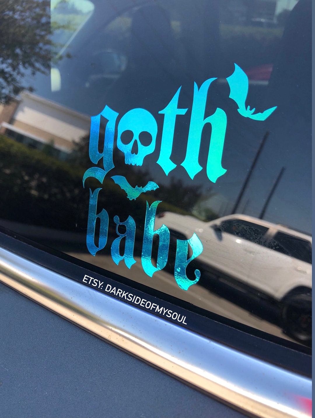 Goth Babe Goth Car Decals Goth Decals Goth Car Decor Goth Car ...