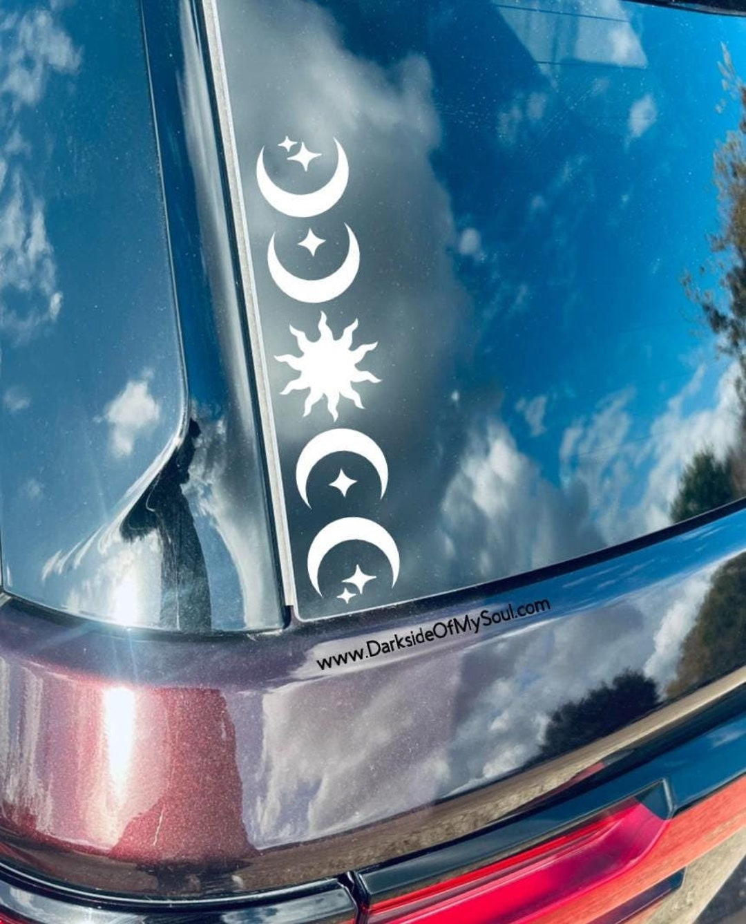 Sun and Moon Phase, Moon Phase Decal, Sun Decal, Car Decals, Witchy ...