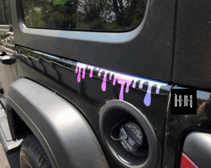 Goth Decal Goth Car Accessories Car Accessories Drip Slime Decal Car ...