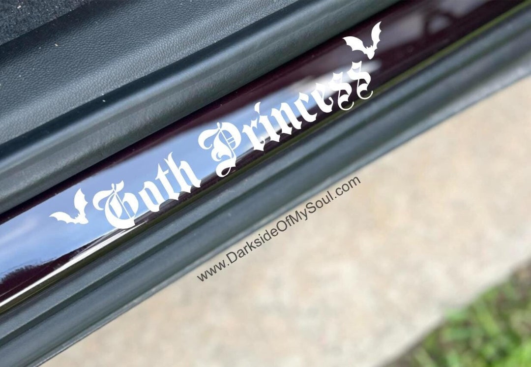 Goth Princess, Car Decals, Doorstep Decal, Goth, Goth Decals, Goth Car ...