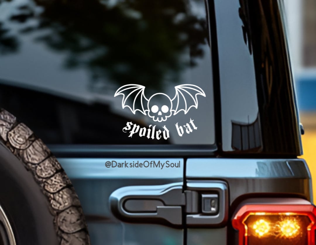 Spoiled Bat , Spoiled Bat Decal, Skull Spoiled Bat Decal. Cute but ...