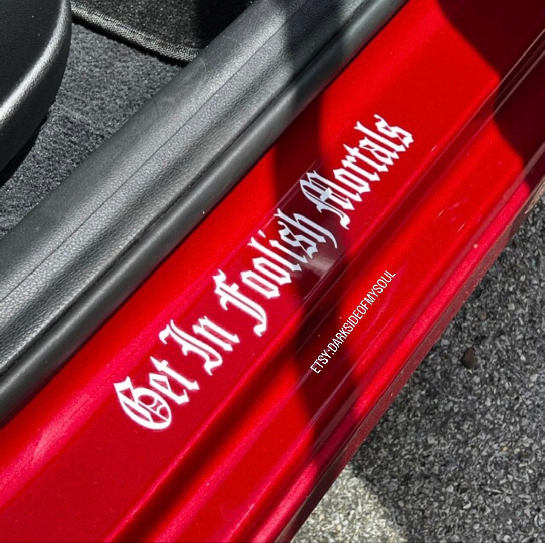 Get in Loser Decal | Goth Car Decals | Goth Car Accessories | Gothic ...