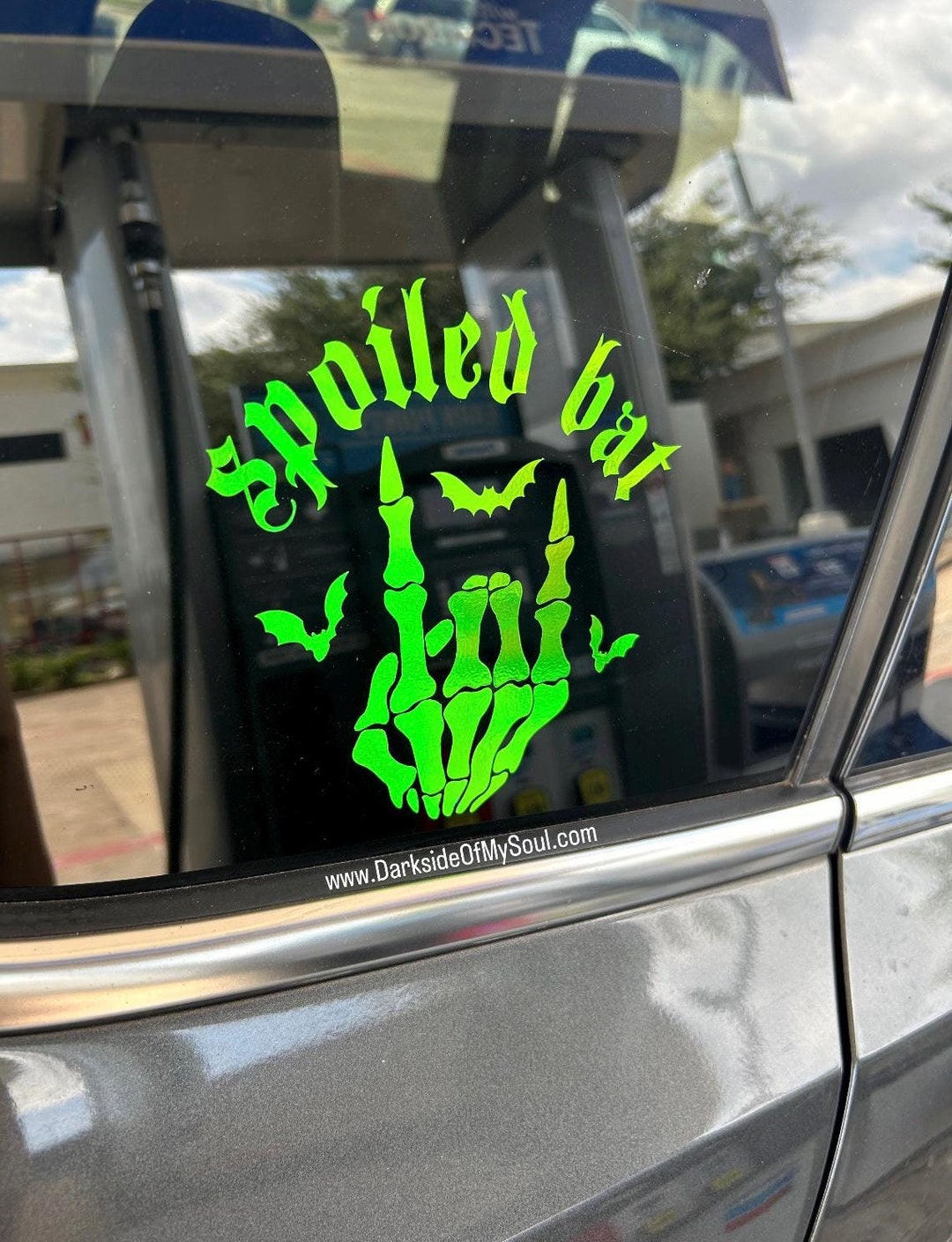 Spoiled Bat Decal, Spoiled Bat, Rock on Decal, Rock on Skeleton Decal ...