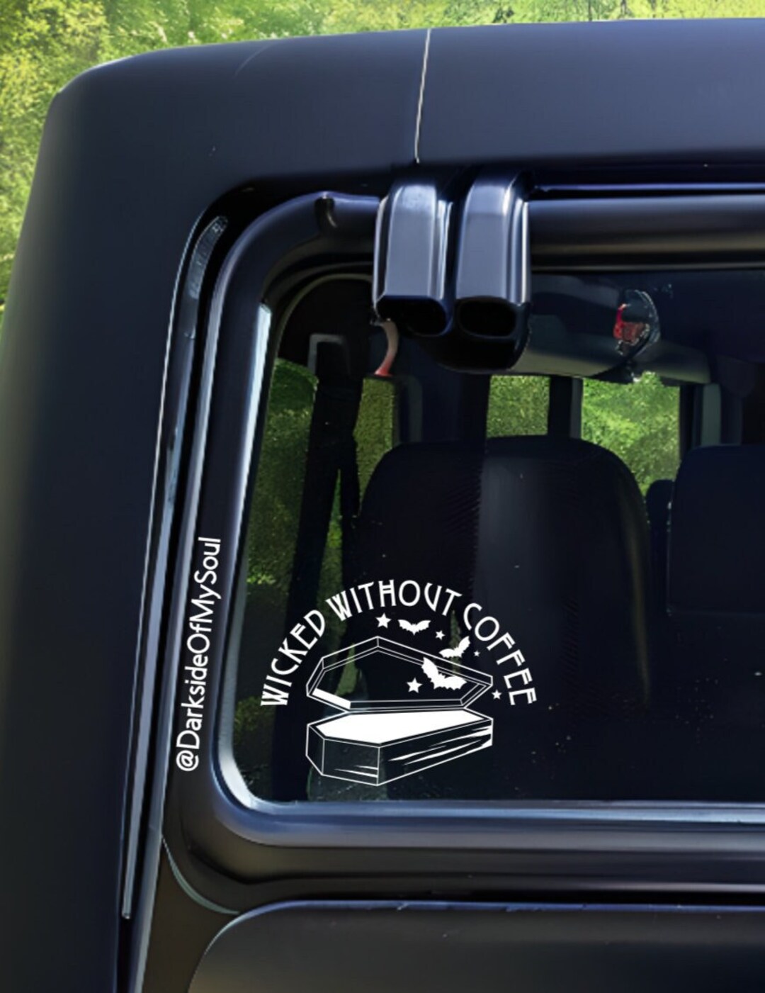 Wicked Without Coffee, Witchy Decal, Coffin Decal, Spooky Funny Decal ...