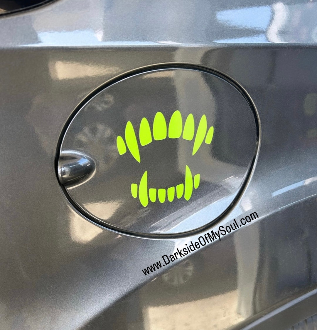 Vampire Teeth Gas Tank Decal, Gas Tank Decal, Vampire Teeth Decal, Vamp ...