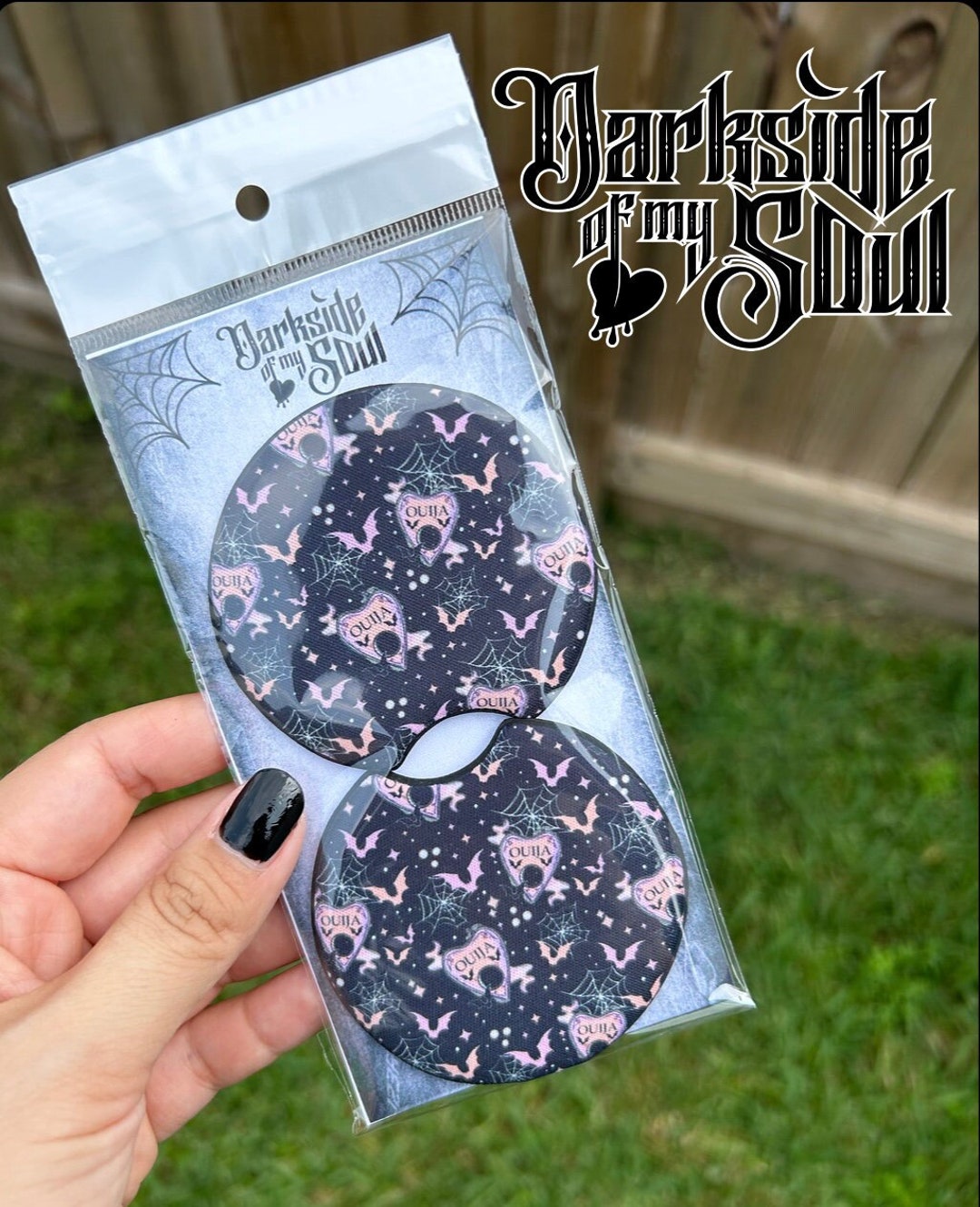 Car Coasters, Planchette Car Coasters, Goth Car Coasters, Pastel Goth ...