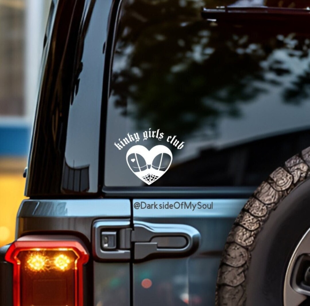 Kinky Girls Club, Heart Shaped Butt Decal, Kinky Girls, Kinky Decal ...