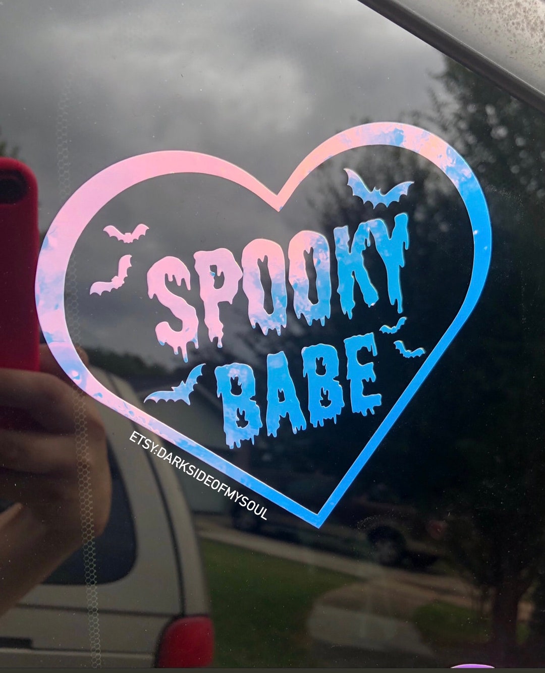 Spooky Babe | Spooky Bitch | Creepy Cute | Goth Decals | Bat Decal ...