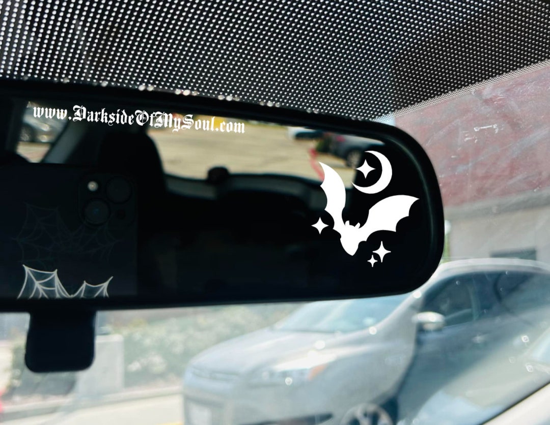 Bats Rear View Mirror Decal, Small Bats Rear View Mirror Decal, Car ...