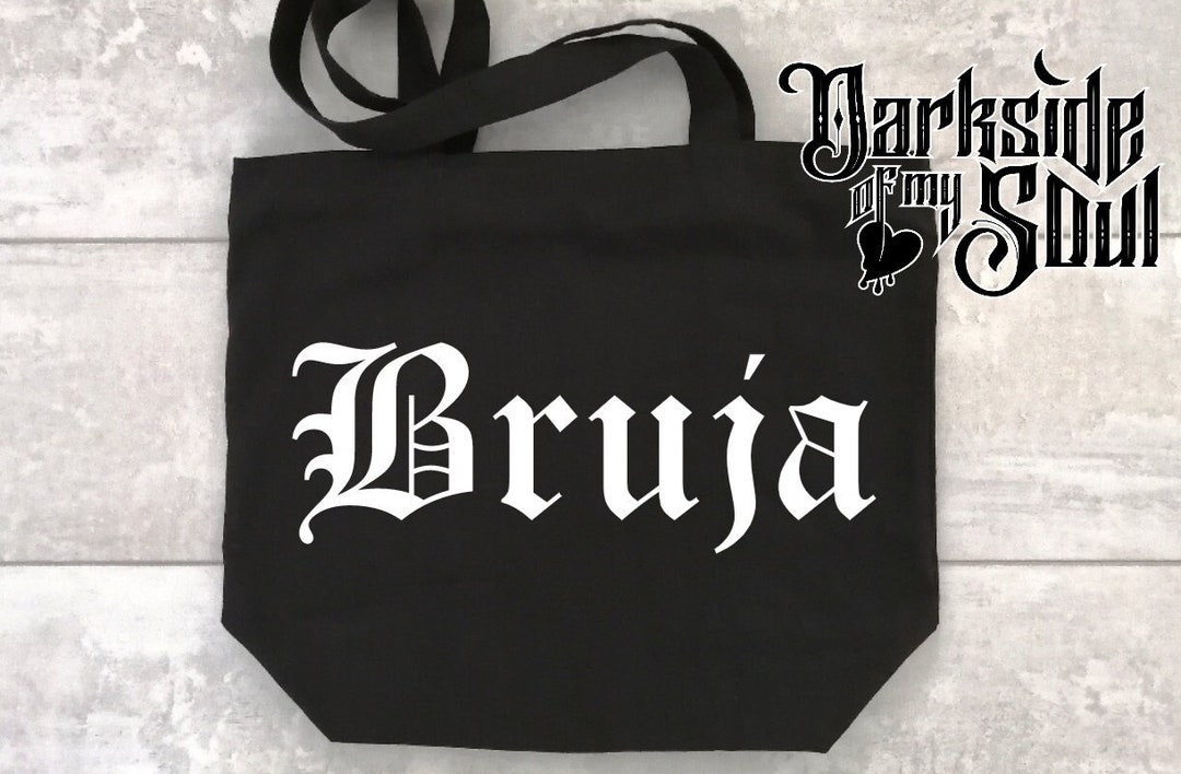 Bruja Bag, Witchy Tote Bag, Goth Bag, Goth Tote Bag, Spooky Bag, Witchy ...