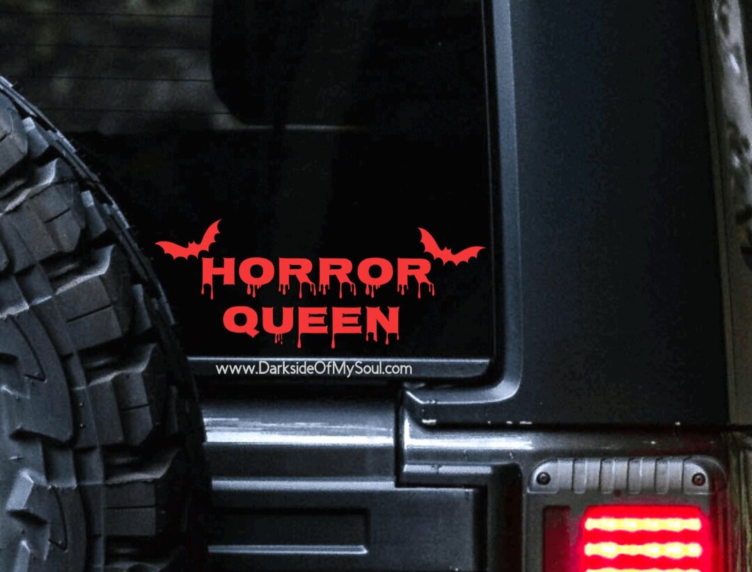 Goth Decals Goth Car Accessories Horror Queen Goth Car Decor Spooky Car ...