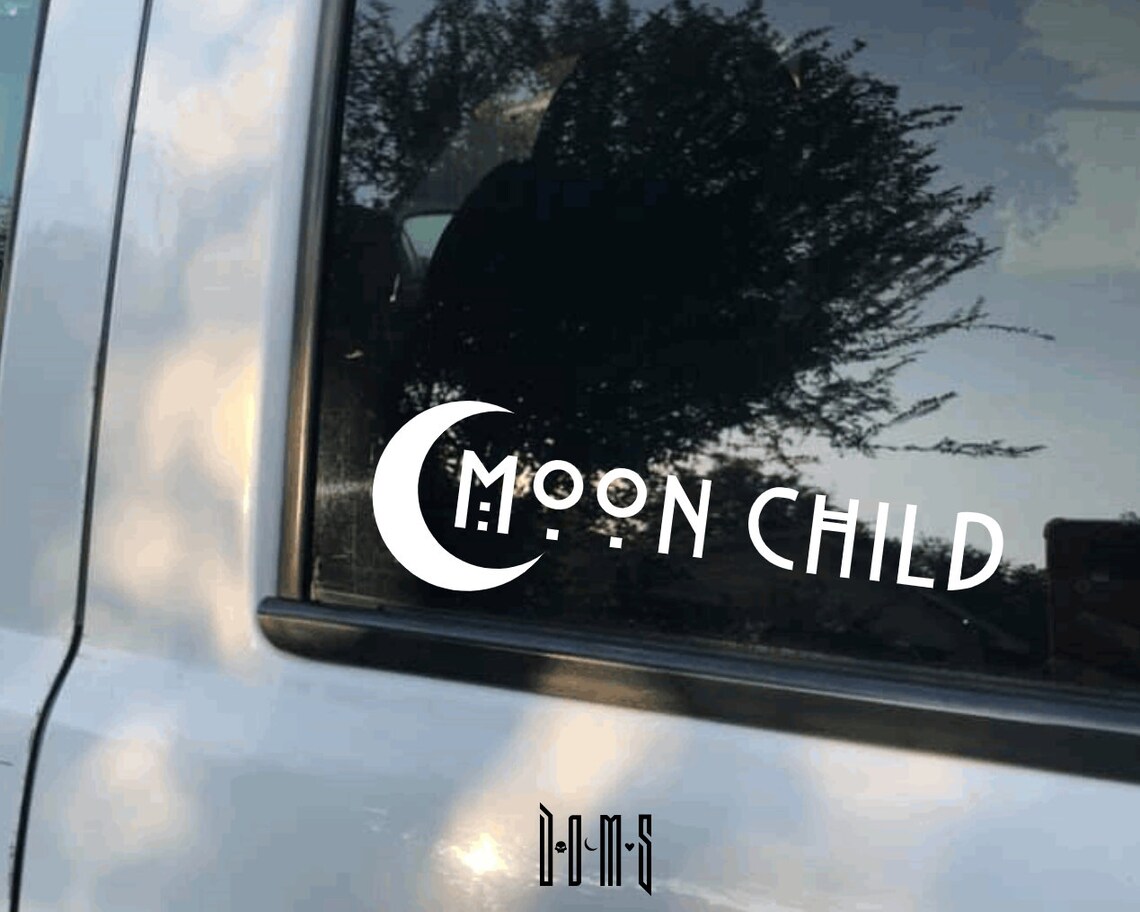 Moon Child Witchy Things Goth Car Decal Goth Decal | Etsy