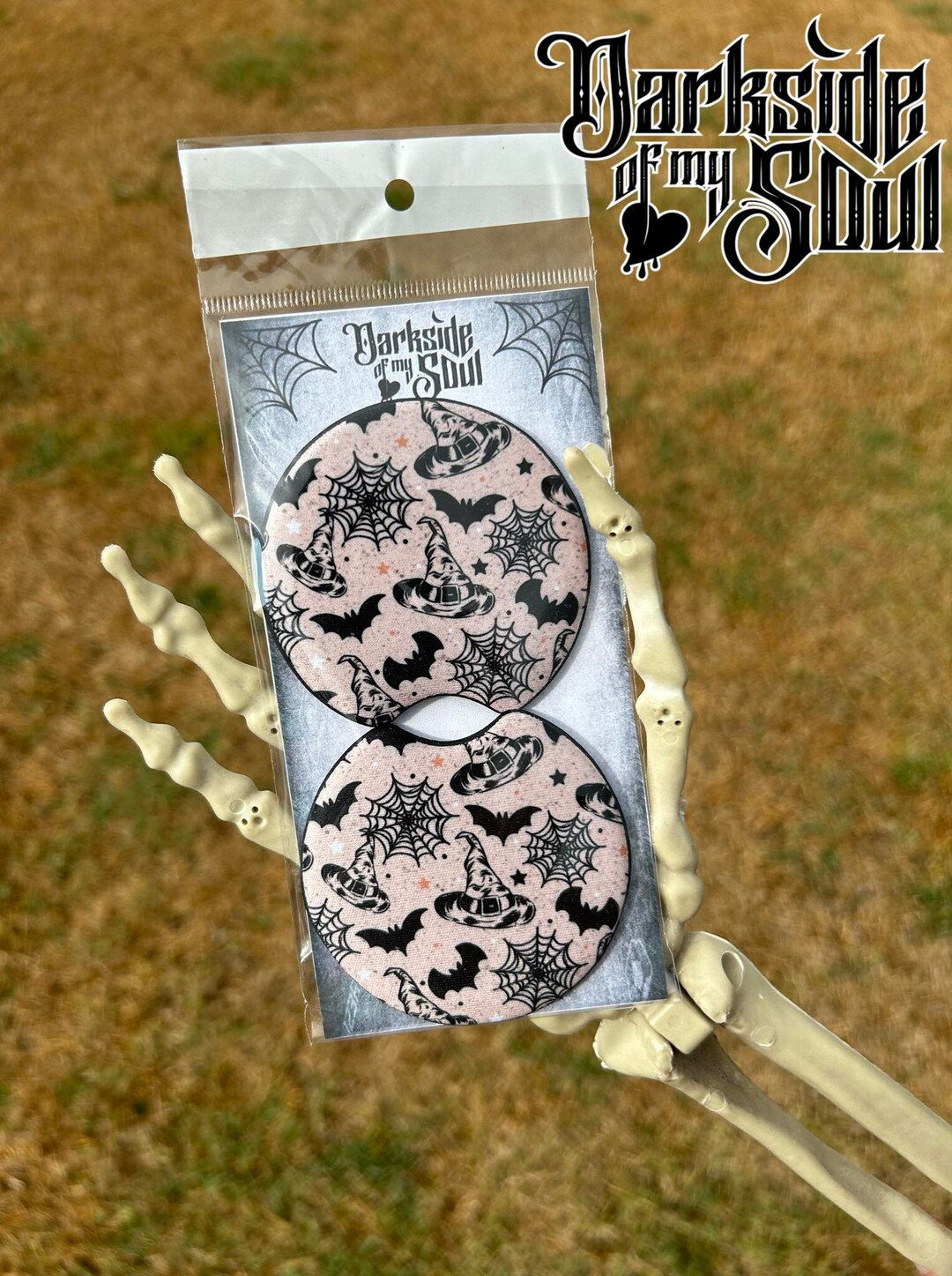 Witchy Car Coaster, Witchy Car Decor. Goth Car Coaster, Goth, Goth Car ...