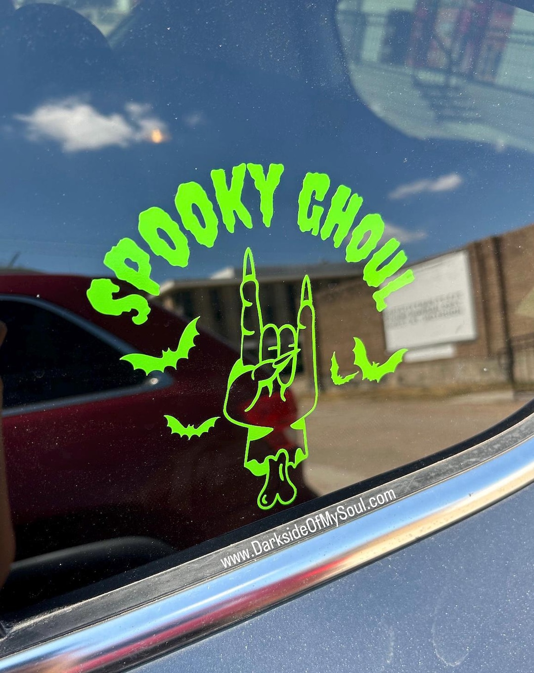 Spooky Ghoul, Spooky Car Decals, Goth Car Decals, Ghoul Boss, Ghoul ...