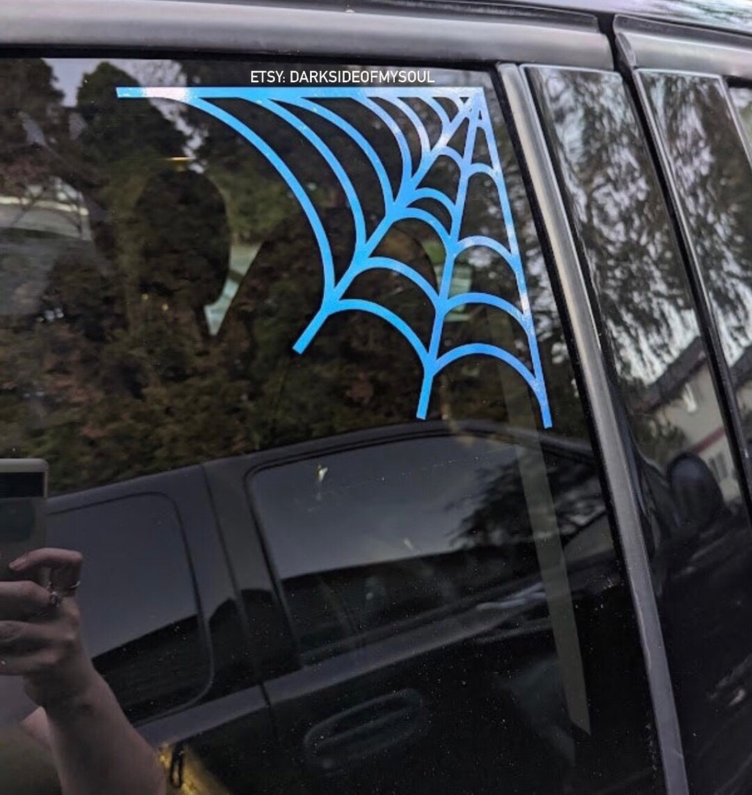 Spider Web Decal Halloween Decals for Car Spooky Bitch - Etsy