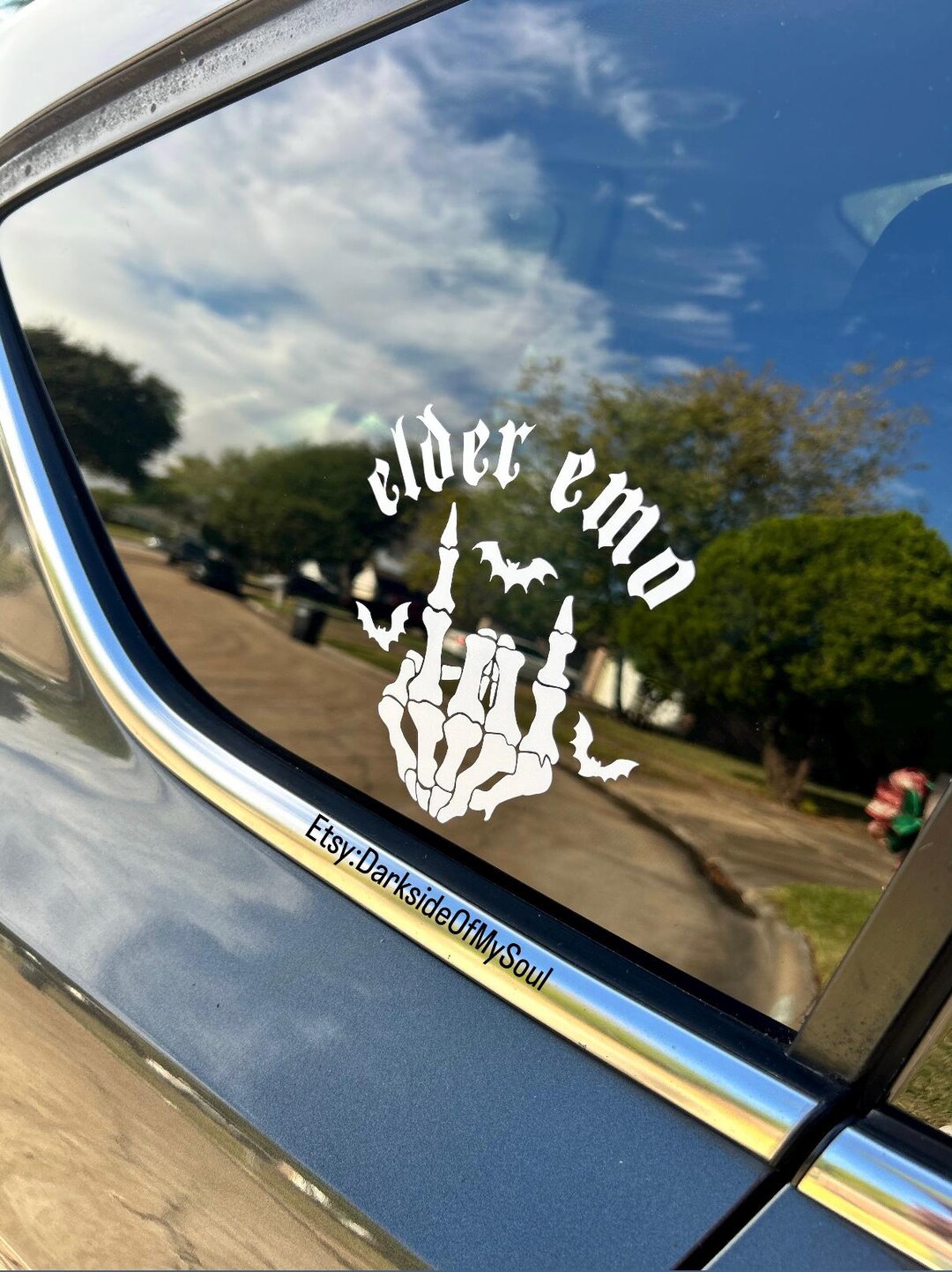 Elder Emo, Elder Emo Decal, Car Decals, Emo, Spooky Car Decals, Goth ...