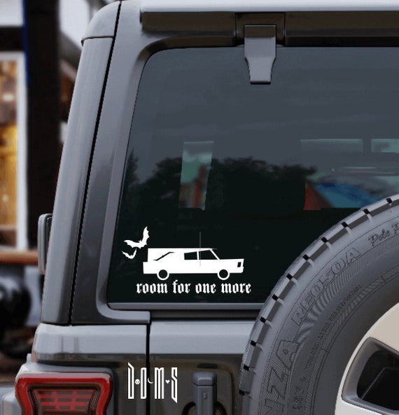 Hearse Decal Room for One More Get in Loser Goth Decals | Etsy