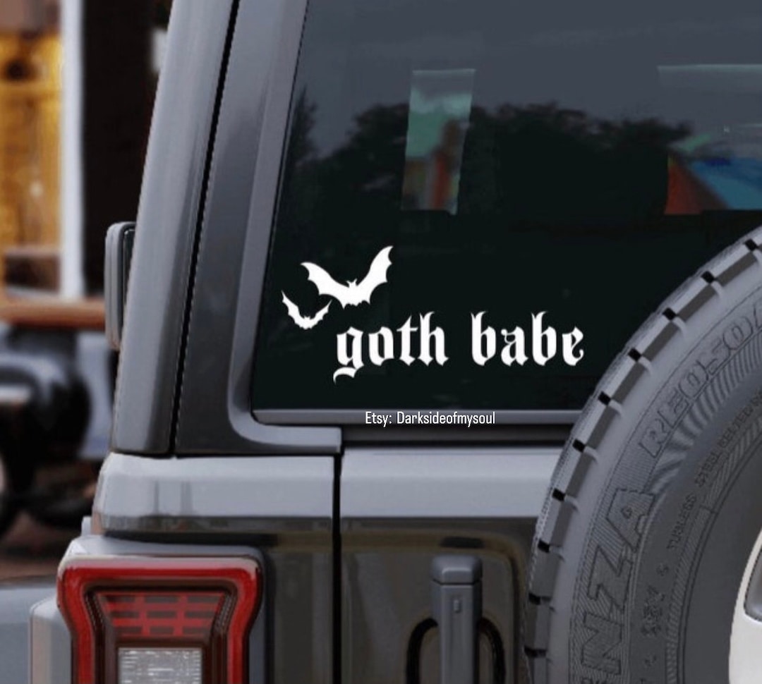 Goth Decals | Spooky Bitch | Goth Car Accessories | Goth Babe | Goth ...