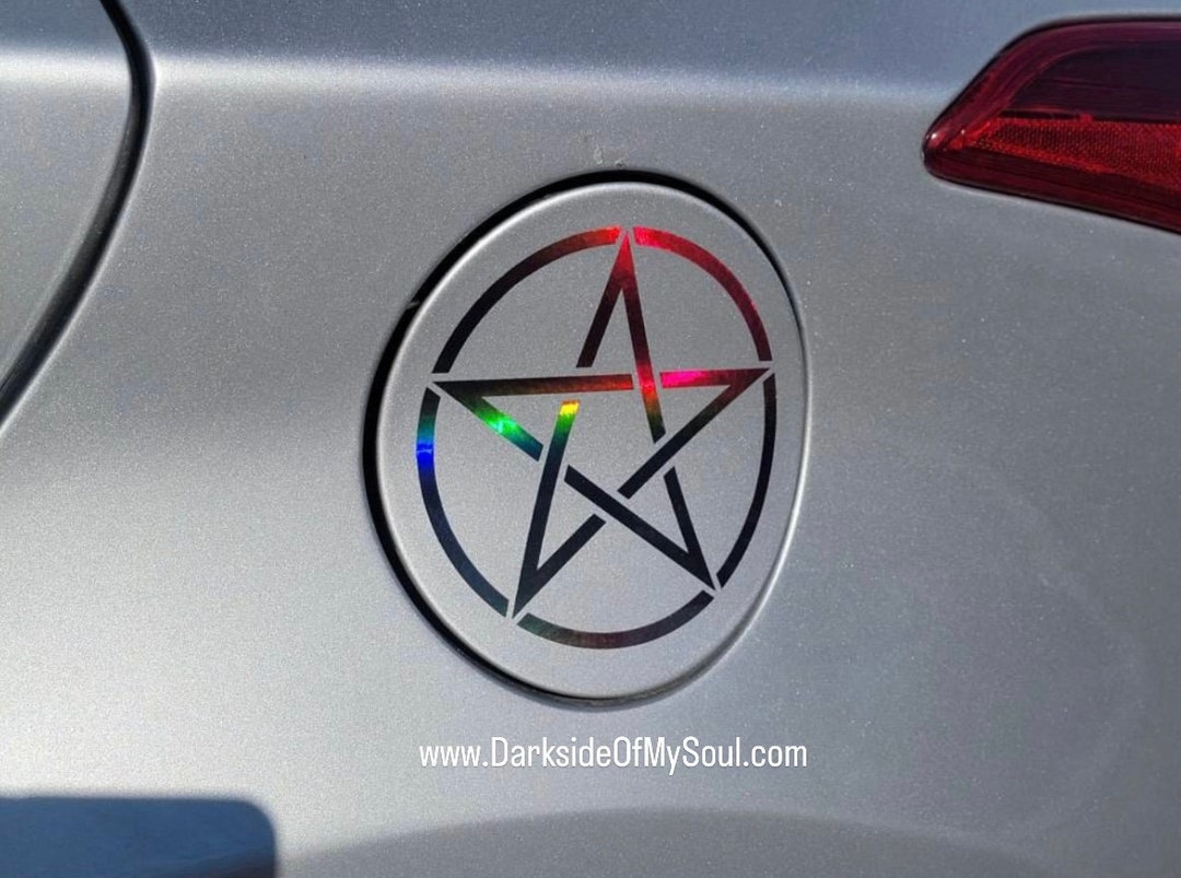 Pentagram Decal | Goth Car Decor | Spooky Bitch | Goth Car | Goth Girl ...