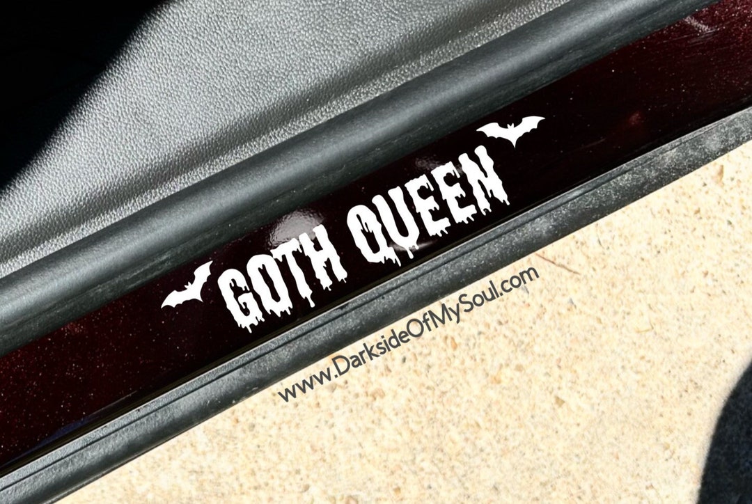 Goth Queen Decal, Goth Quee,. Spooky Queen, Spooky Babe, Goth Babe ...