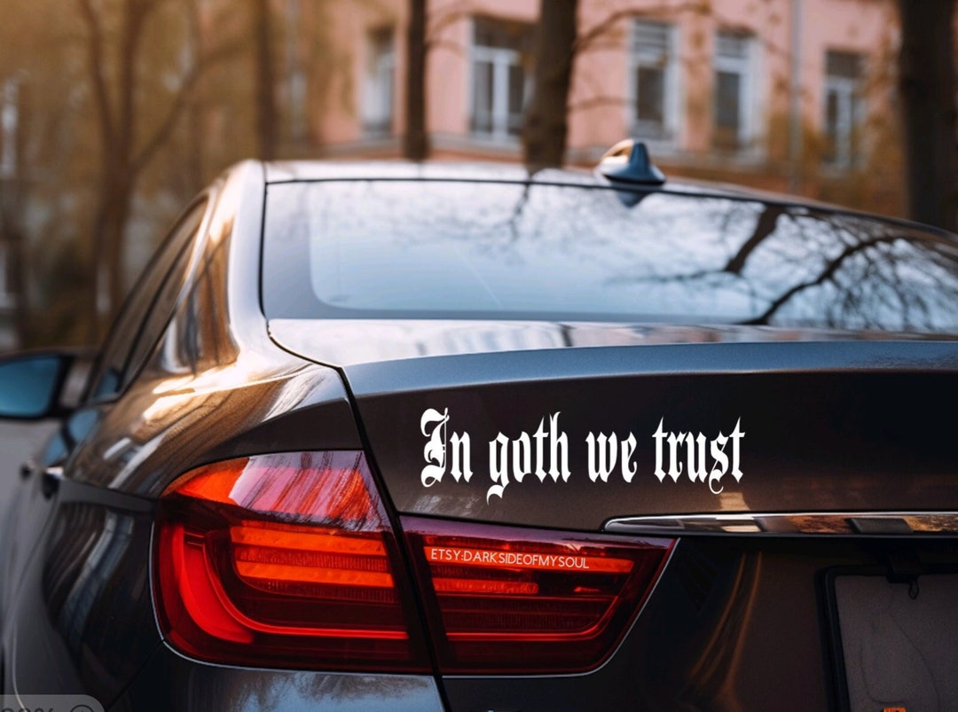 Goth Decal | Goth Car Accessories | Goth Stickers | Spooky Bitch | Goth ...